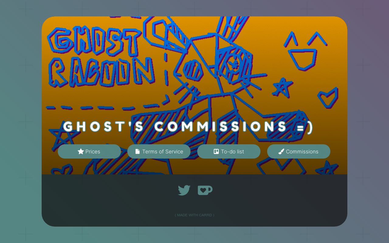 ghost's commissions